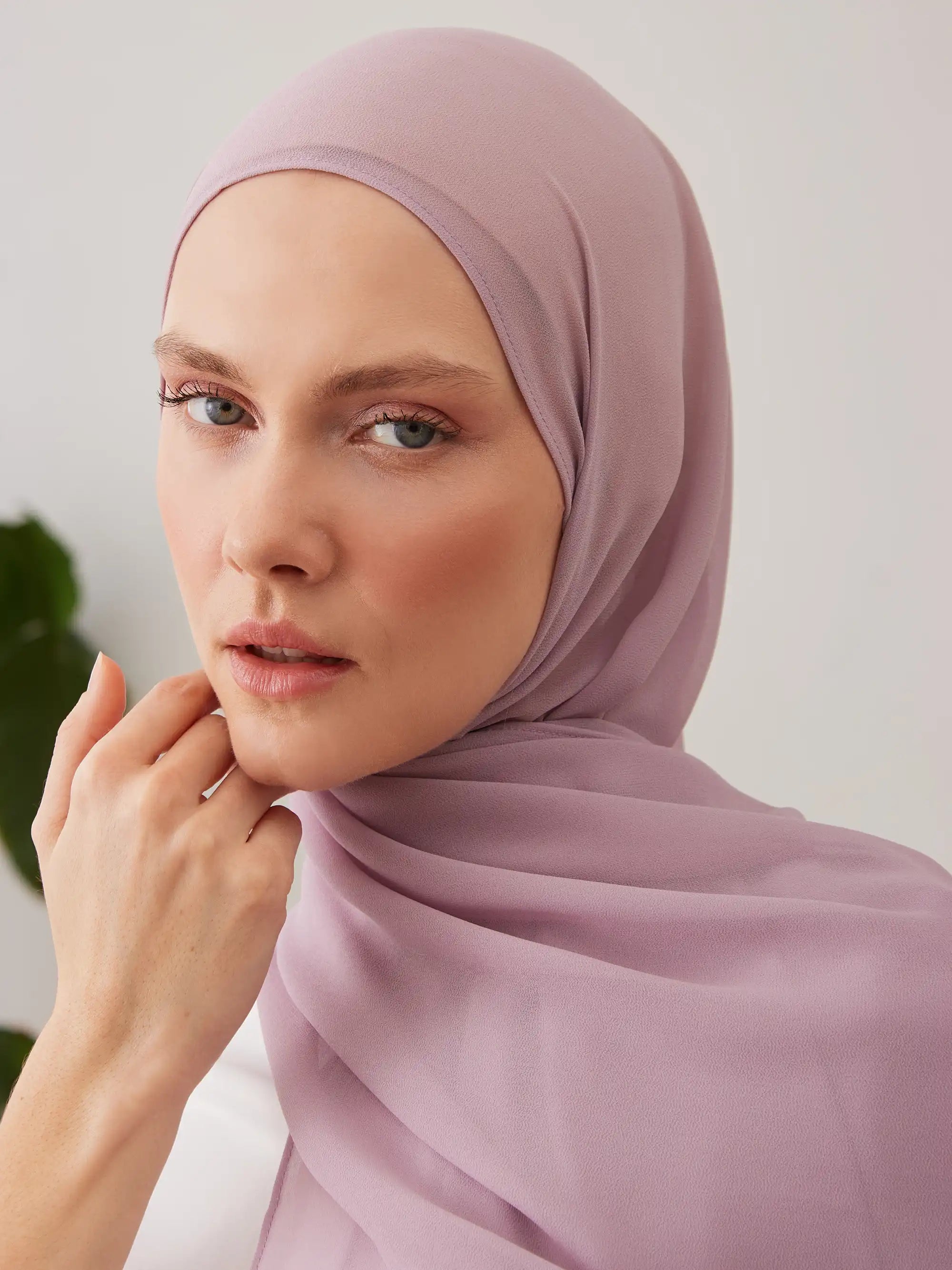 Deluxe Chiffon Hijab - Sepia Rose